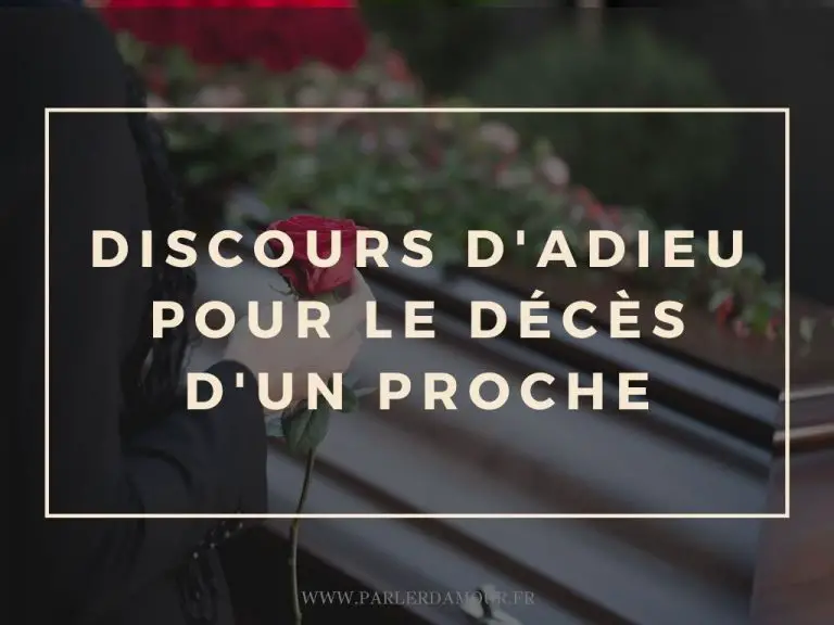 Discours d'adieu pour le décès d'un proche : un exemple émouvant ... Discours d'adieu pour le décès d'un proche : un exemple émouvant ...