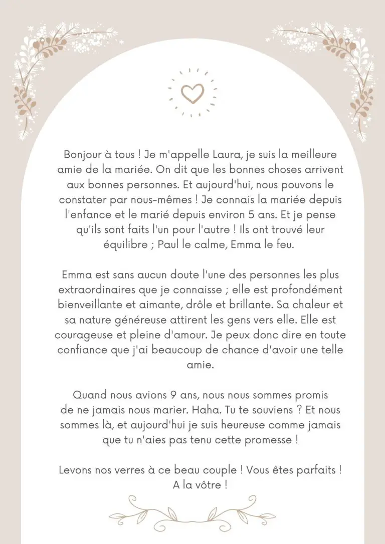 Discours de mariage : 9 exemples et conseils pour le réussir