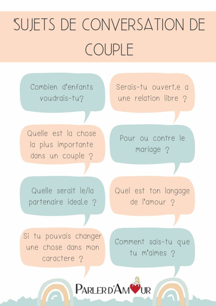 sujets-de-conversation-de-couple - Parler d'Amour